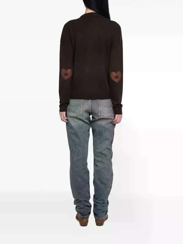 Zadig&Voltaire Heart-patch Sweater - Brown