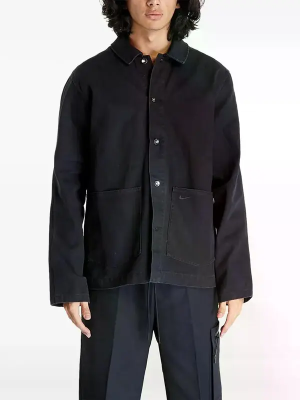 Nike Button-fastening Patch-pocket Jacket