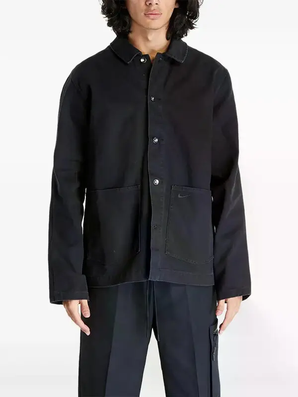 Nike Button-fastening Patch-pocket Jacket