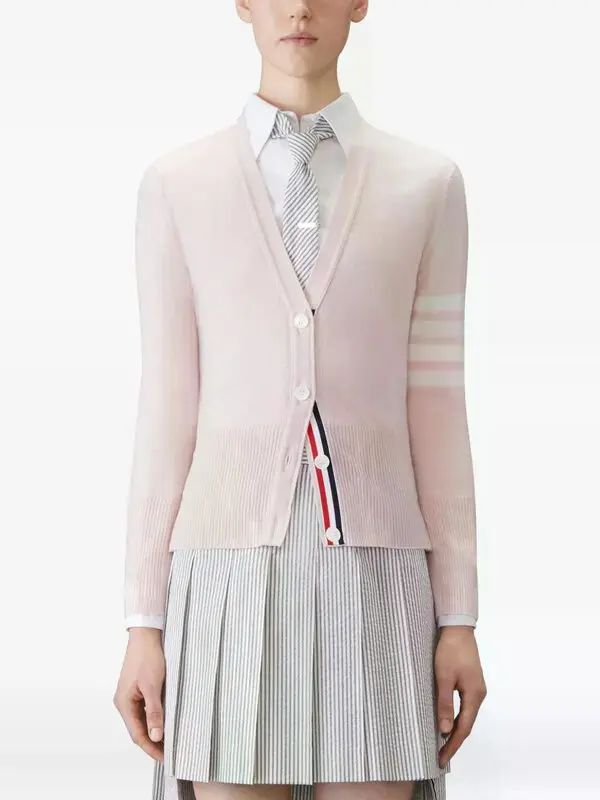 Thom Browne Four-bar Cashmere Cardigan
