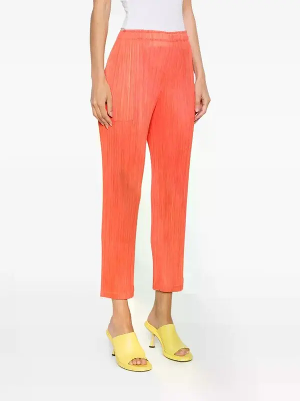 Issey Miyake Pleated Trousers - Orange