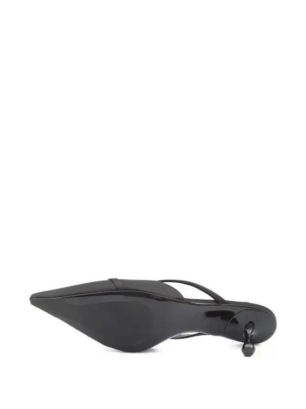 JIMMY CHOO 50mm Sana Pearl-embellished Mules - Black