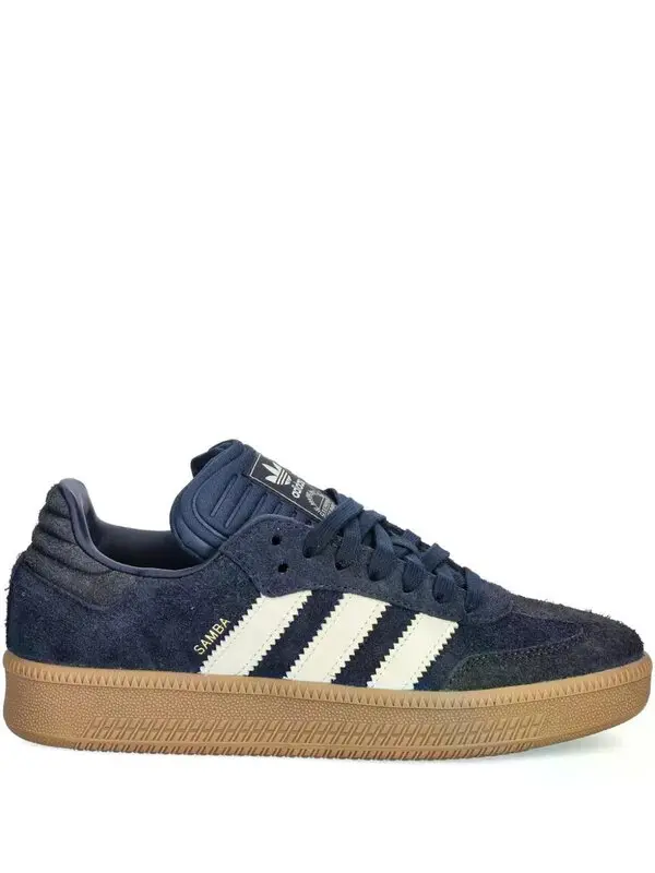 Adidas Samba Xlg Three-stripe Sneakers - Blue