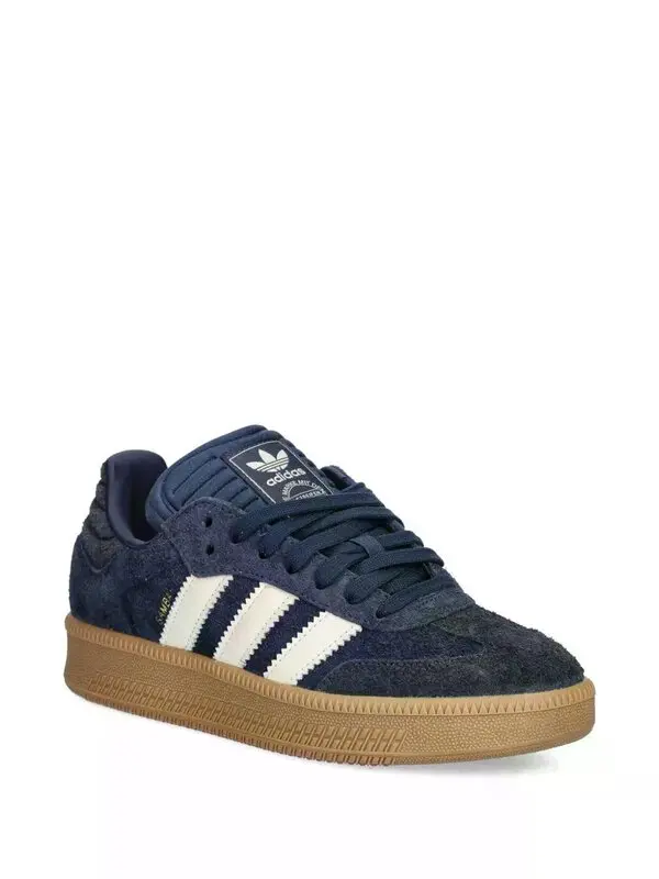 Adidas Samba Xlg Three-stripe Sneakers - Blue