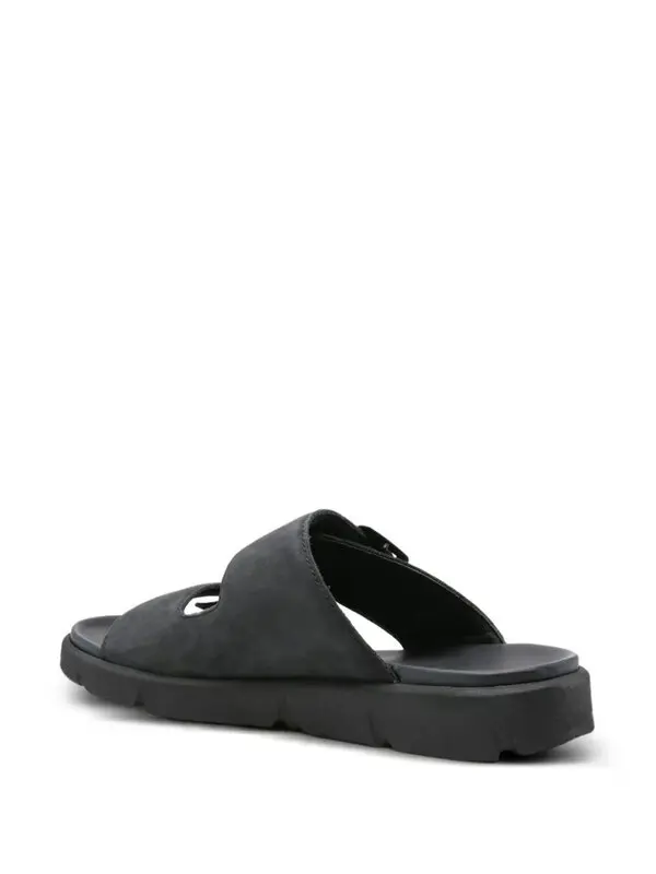 Geox Xand Double Buckle Leather Sandals
