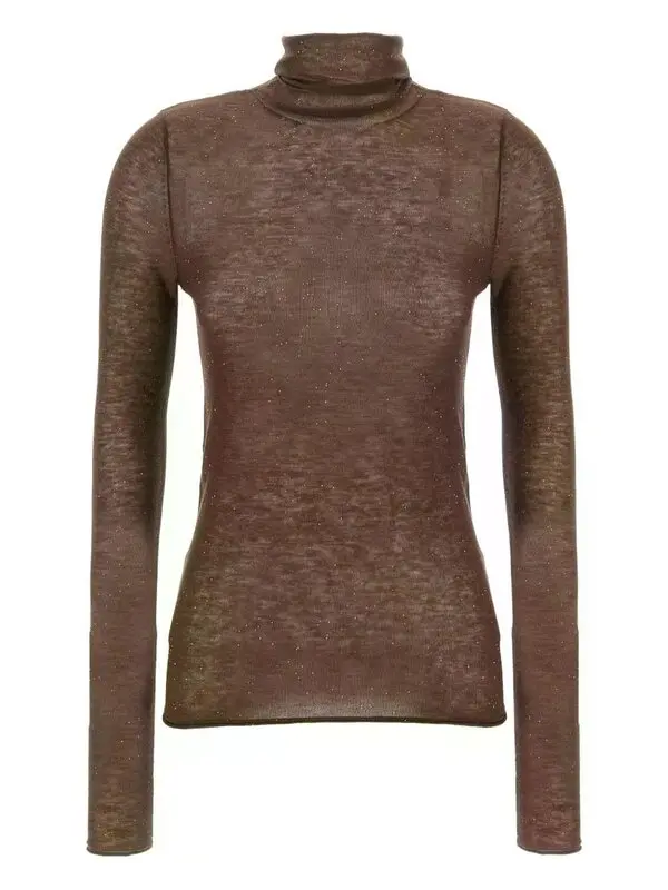 Pinko Sequin-embellished High-neck Top