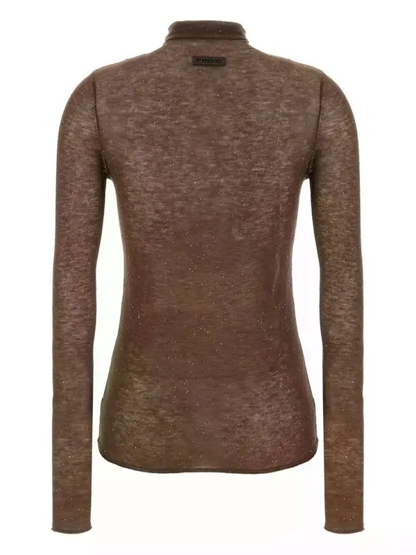 Pinko Sequin-embellished High-neck Top