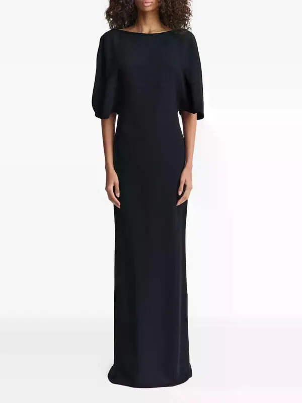 16Arlington Dona Cape-sleeve Maxi Dress