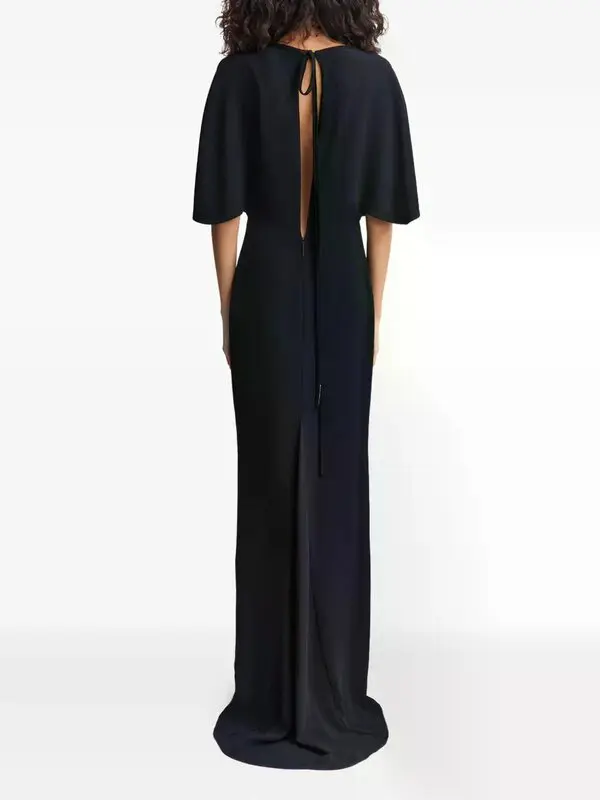 16Arlington Dona Cape-sleeve Maxi Dress