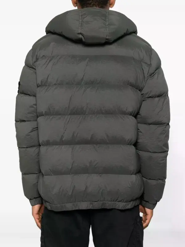 Stone Island Seamless Tunnel Hooded Puffer Jacket - Grey