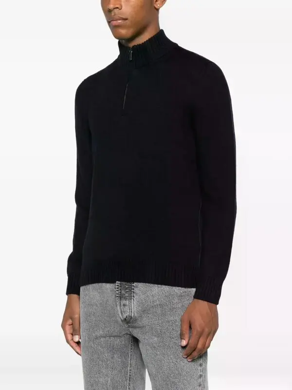 DRUMOHR High-neck Zip-up Sweater