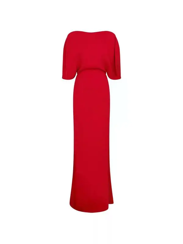 16Arlington Dona Cape-sleeve Maxi Dress