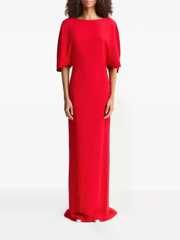 16Arlington Dona Cape-sleeve Maxi Dress