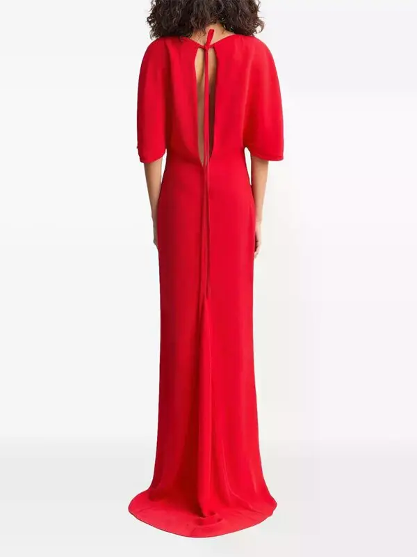 16Arlington Dona Cape-sleeve Maxi Dress
