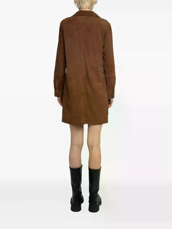 Zadig&Voltaire Remacha Lace-up Mini Dress - Brown