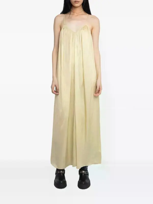 Zadig&Voltaire Ristym Spaghetti-strap Maxi Dress - Neutrals