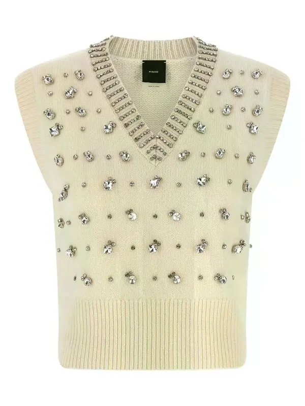 Pinko Crystal-embellished Vest