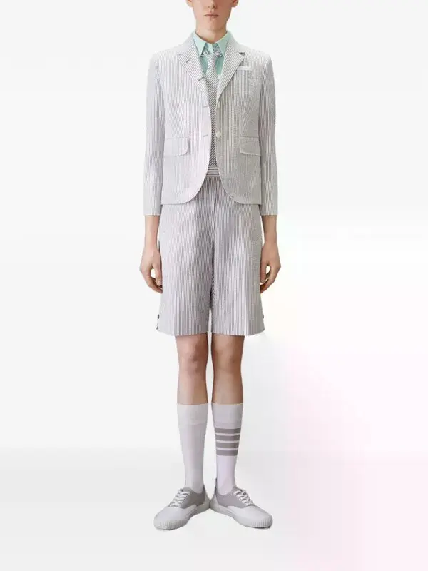 Thom Browne Oxford Round-collar Shirt - Blue