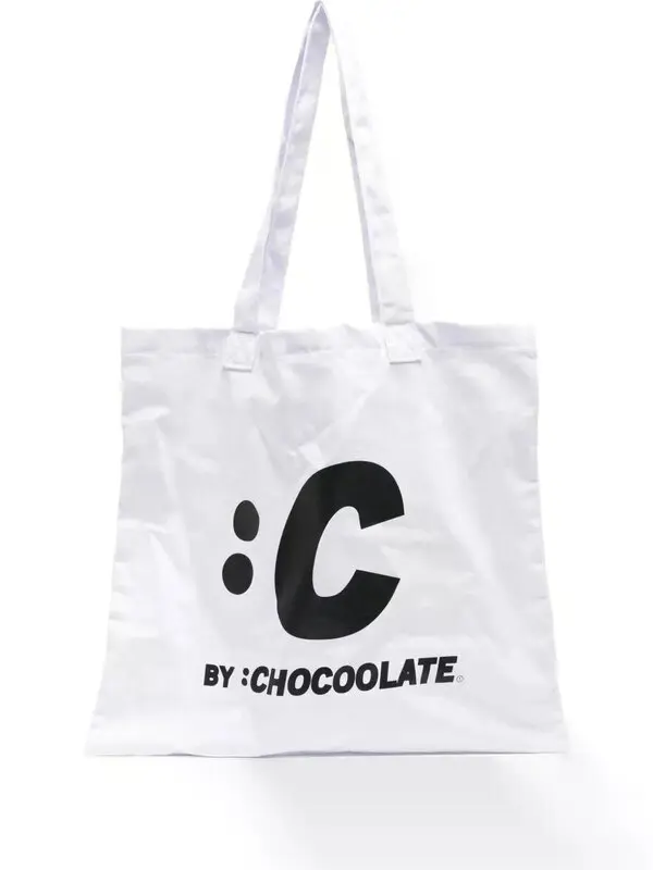 CHOCOOLATE Graphic Tote Bag - White