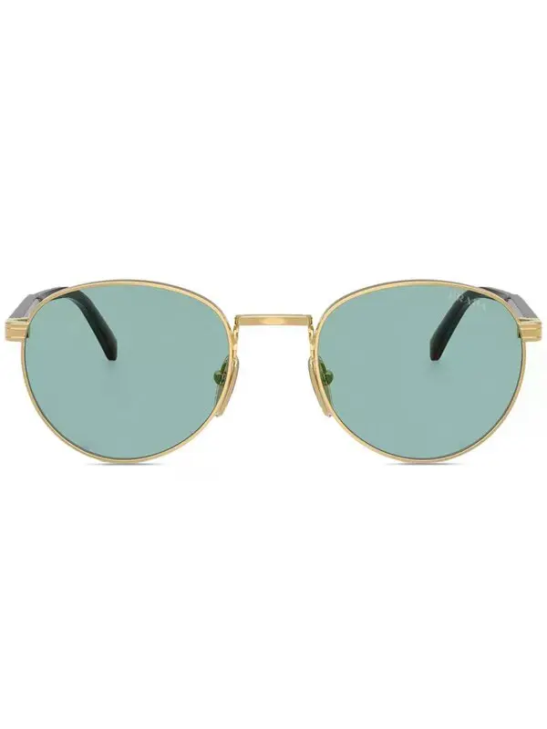 Prada Round-frame Sunglasses - Gold