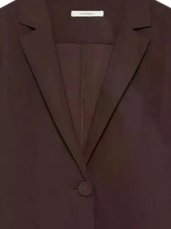 Malìparmi Single-button Notched-lapels Jacket - Brown