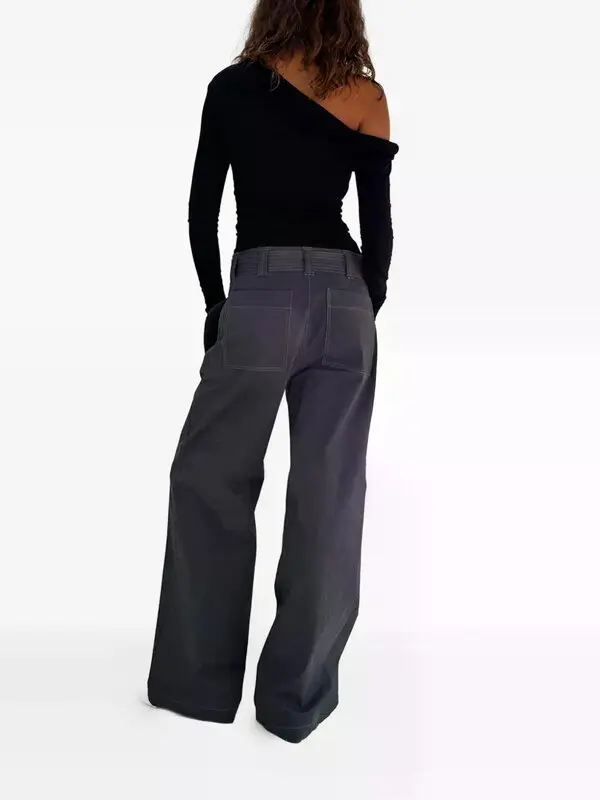 Paris Georgia Elemental Manahou Asymmetric Off-shoulder Top - Black