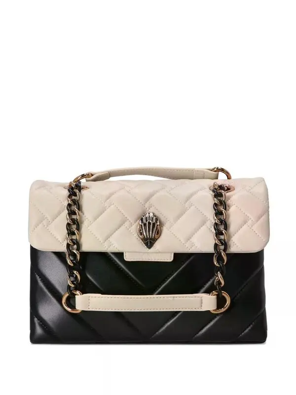 Kurt Geiger Quilted Shoulder Bag With Chain Strap - Black