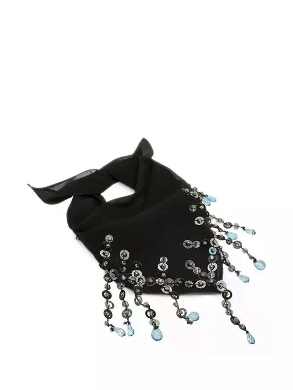 Pinko Beaded-fringe Scarf