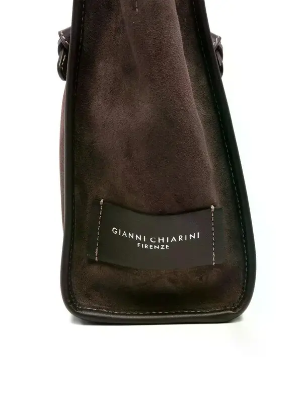 GIANNI CHIARINI Miss Marcella Suede Tote Bag - Brown