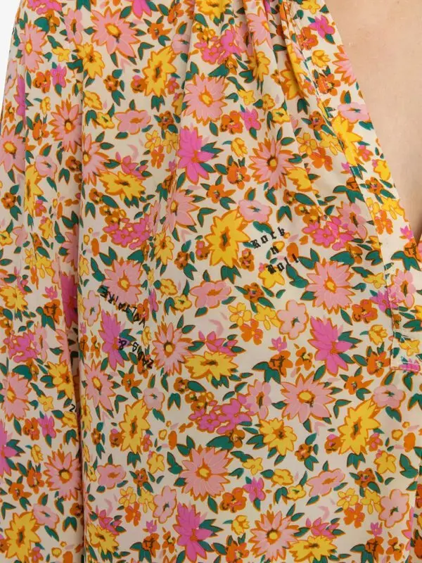 Zadig&Voltaire Tink Floral-print V-neck Tunic Top