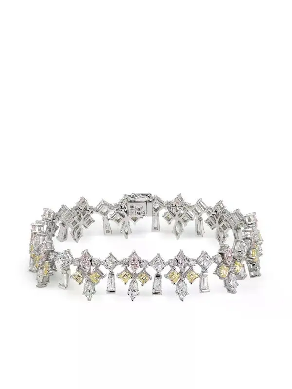 ANABELA CHAN Diamond Fleur-de-lys Bracelet - Silver
