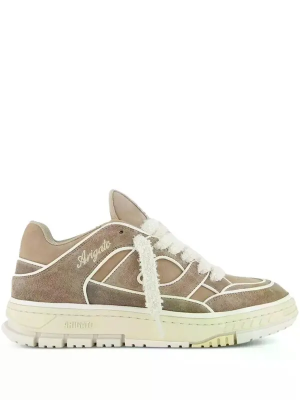 Axel Arigato Area Lo Leather Panelled Trainers - Brown