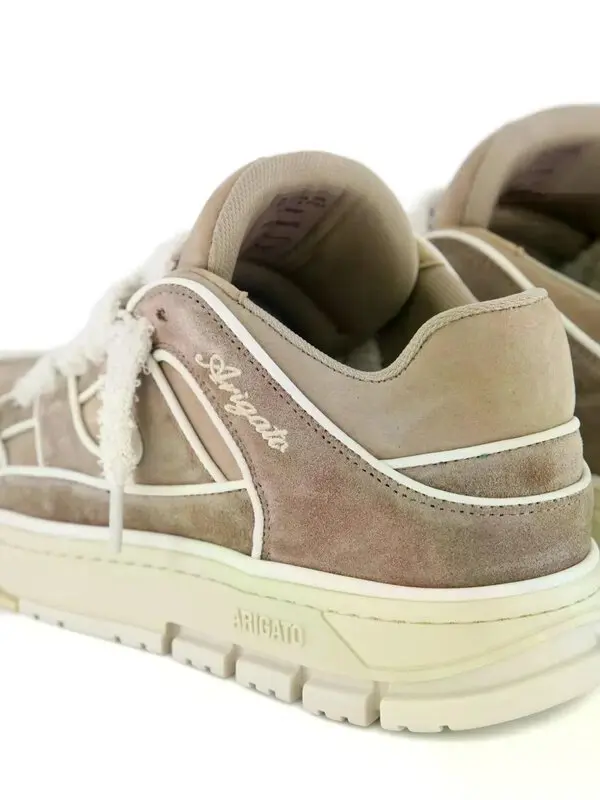 Axel Arigato Area Lo Leather Panelled Trainers - Brown