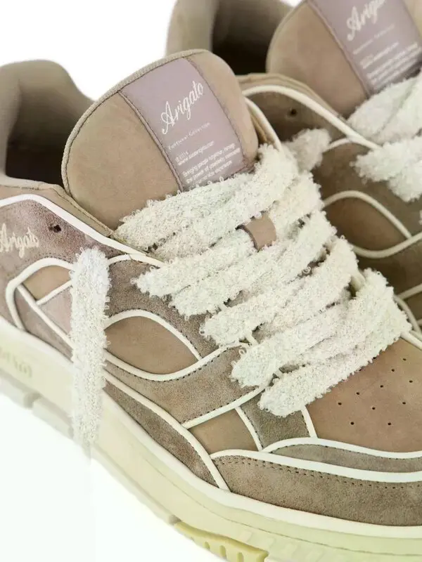 Axel Arigato Area Lo Leather Panelled Trainers - Brown