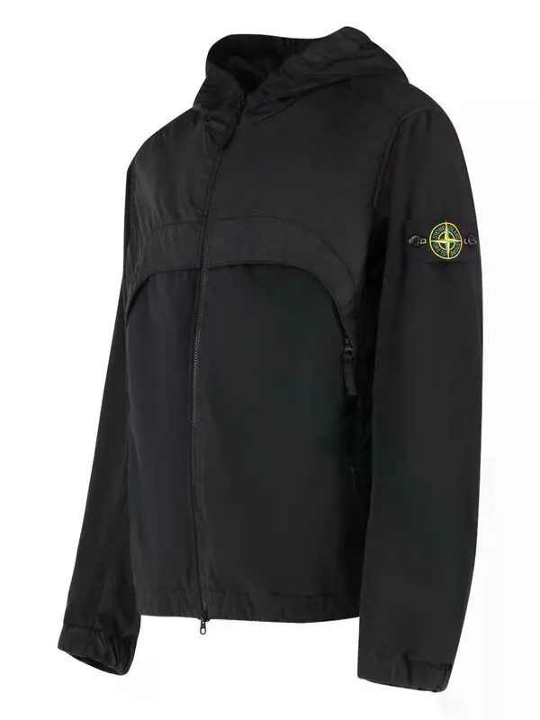 Stone Island Hooded Panelled Windbreaker