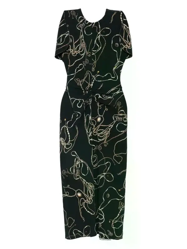 Victoria Beckham Printed Midi Dress