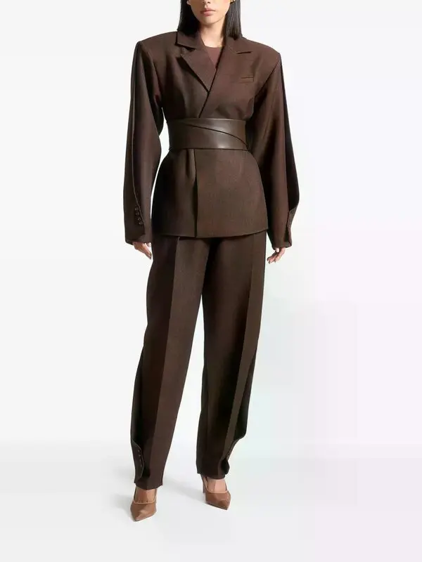 Manière De Voir Sophie Twist Leg Tailored Trousers