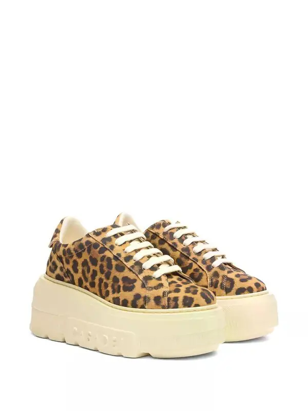 Casadei Malesia Nexus Leopard-print Platform Sneakers