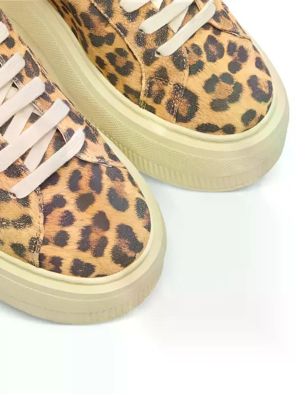 Casadei Malesia Nexus Leopard-print Platform Sneakers