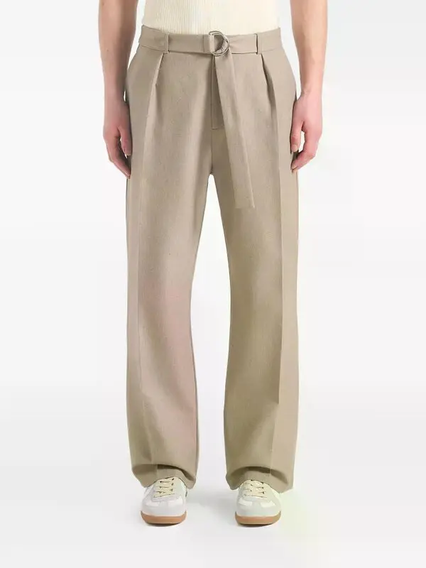 Manière De Voir Relaxed Fit Belted Tailored Trousers