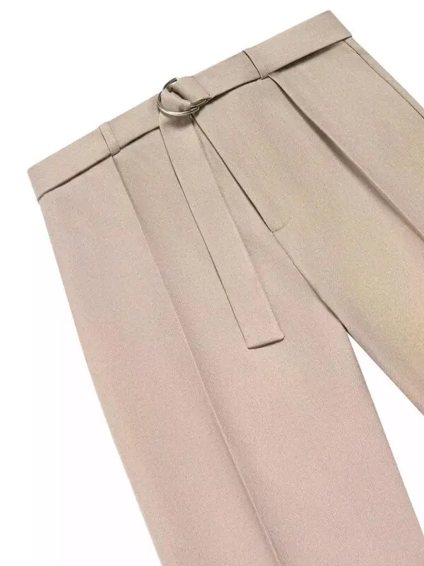 Manière De Voir Relaxed Fit Belted Tailored Trousers