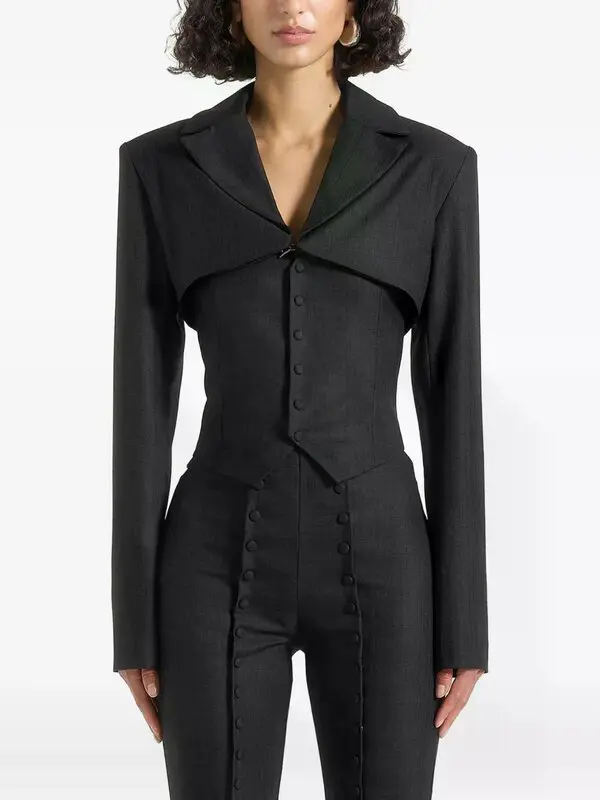 Manière De Voir Lise Cropped Blazer Set
