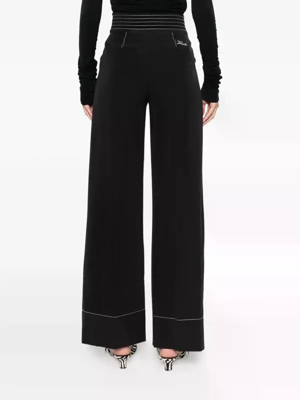 Karl Lagerfeld Contrast-stitching Trousers