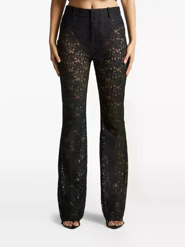 Manière De Voir Lace Flared Trousers