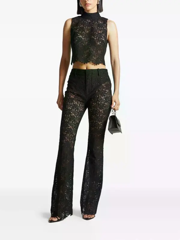Manière De Voir Lace Flared Trousers