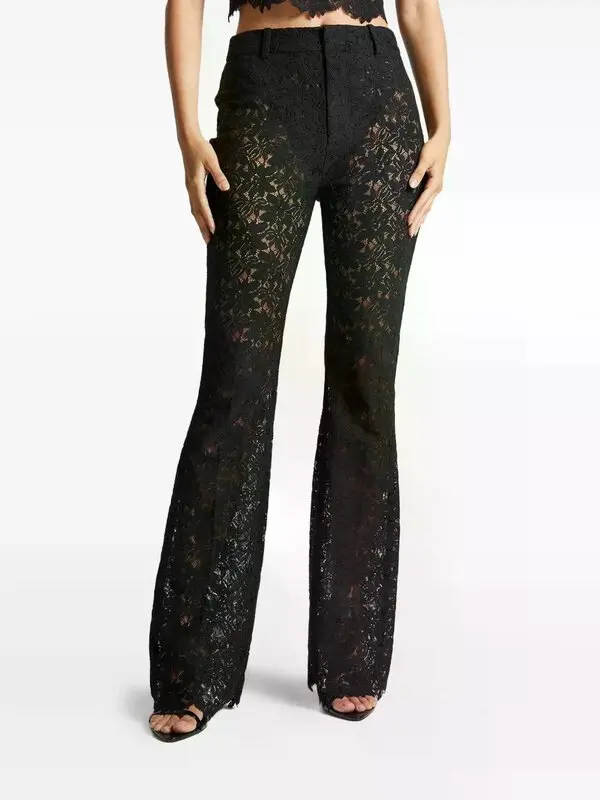 Manière De Voir Lace Flared Trousers