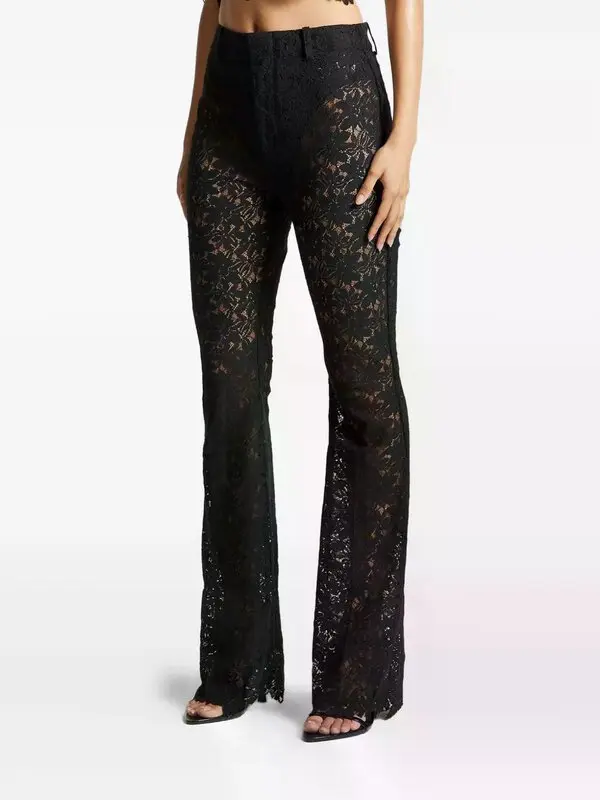 Manière De Voir Lace Flared Trousers