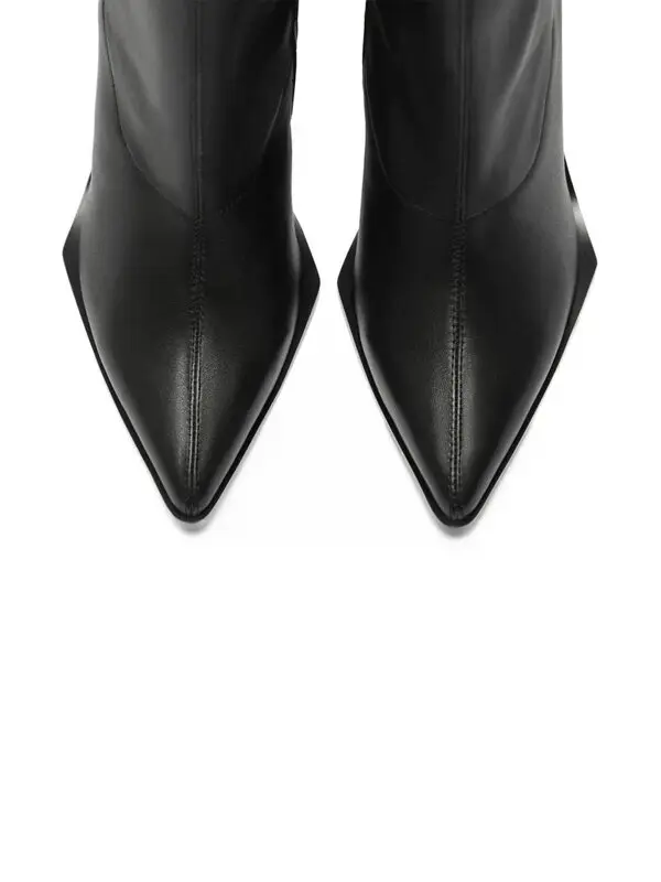 Manière De Voir Heeled Suede Boots - Black