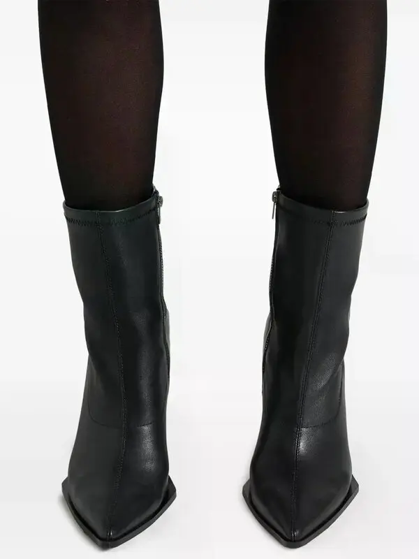 Manière De Voir Heeled Suede Boots - Black