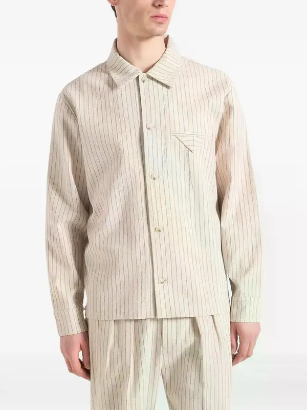 Manière De Voir Leo Pinstripe Overshirt